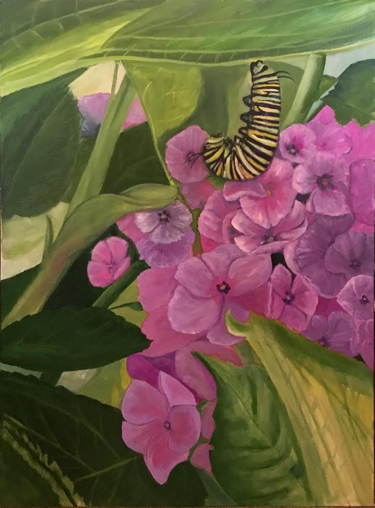 Sandra Nardone Title: Monarch Caterpillar | Crossroads Art Center