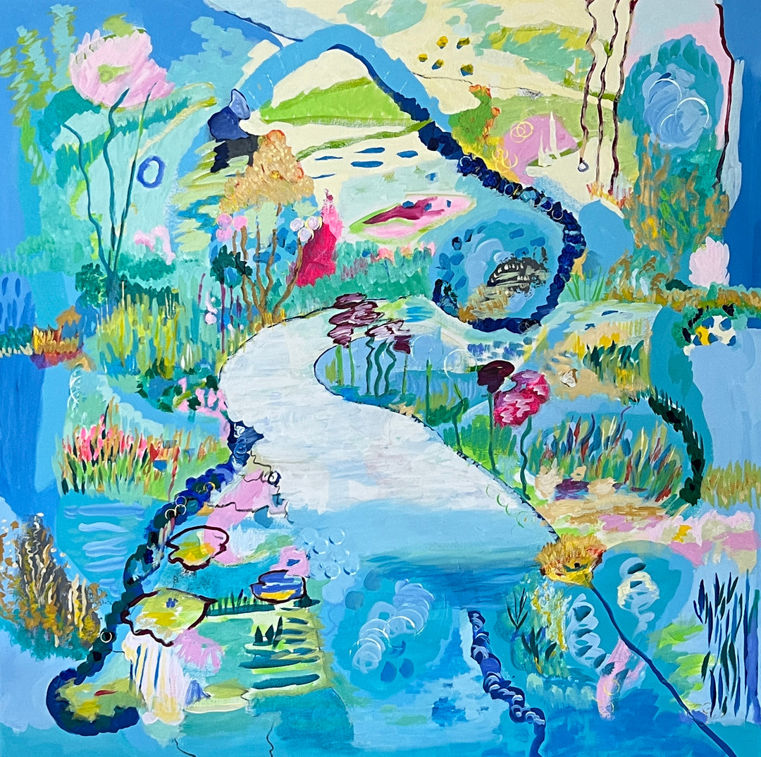 Mary Montague Sikes Title: Blue Pathway | Crossroads Art Center