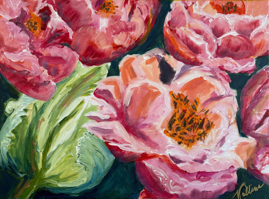 Collins, Victoria Title: Peonies and Tulip | Crossroads Art Center