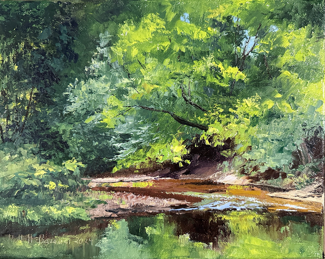 Linda Hollett-Bazouzi Title: Summer Morning on Swift Creek | Crossroads ...