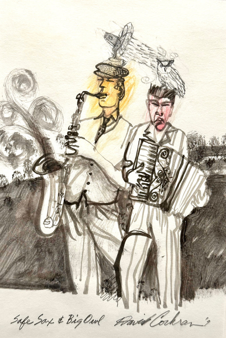 Cochran, David Title: Safe Sax and Big Owl | Crossroads Art Center