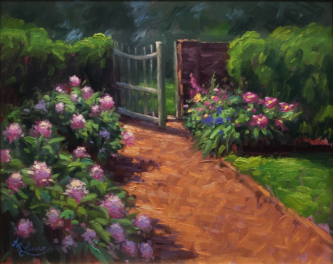 Andre Lucero Title: At the Garden Gate | Crossroads Art Center