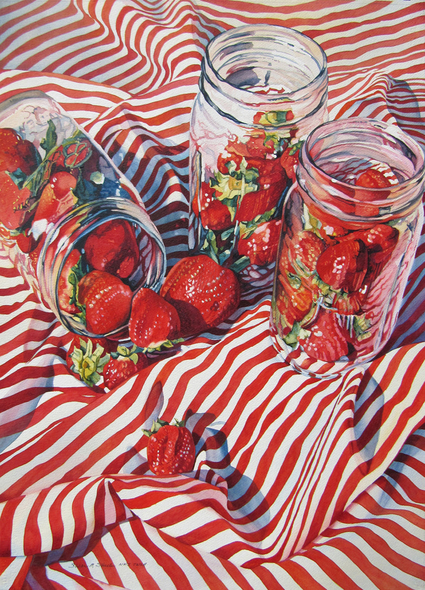 Susan Stuller Title: Strawberry Jamming Too | Crossroads Art Center